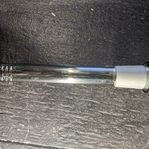 14/19 Transparent Black Downstem / Adapter - Glass House Supply